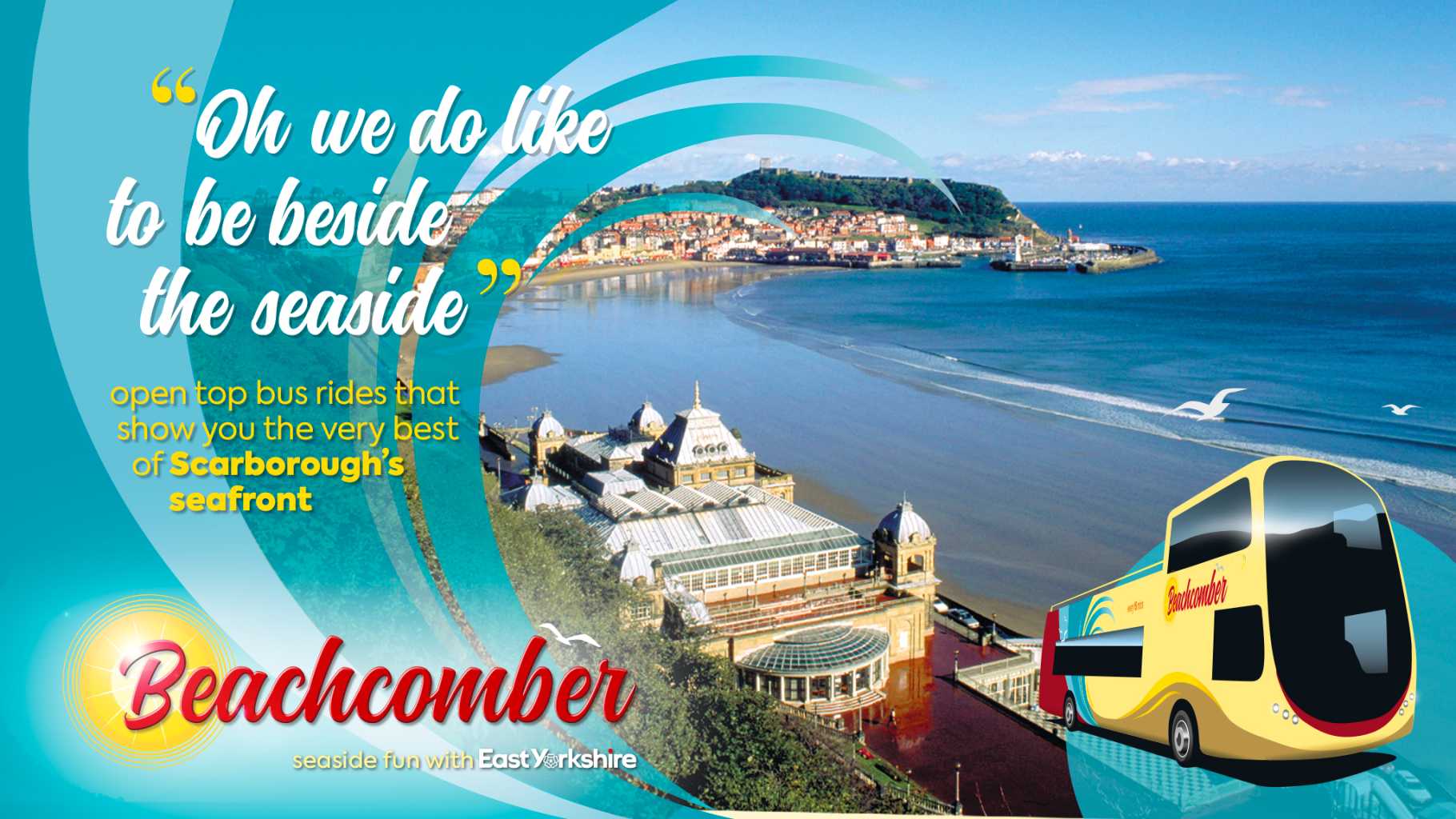 Our open-top Beachcomber buses are back for the summer! - East Yorkshire