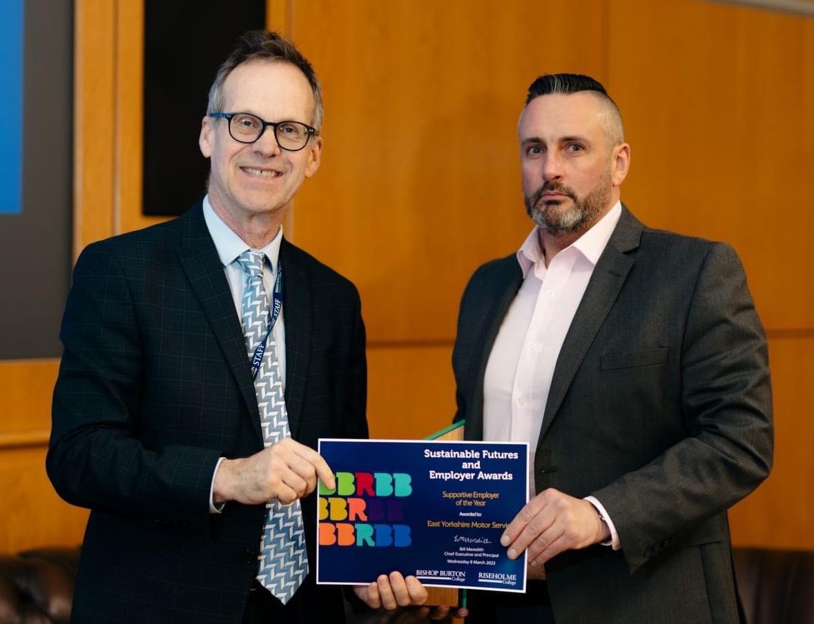 We've been awarded 'Most Supportive Employer of the Year'! - East Yorkshire