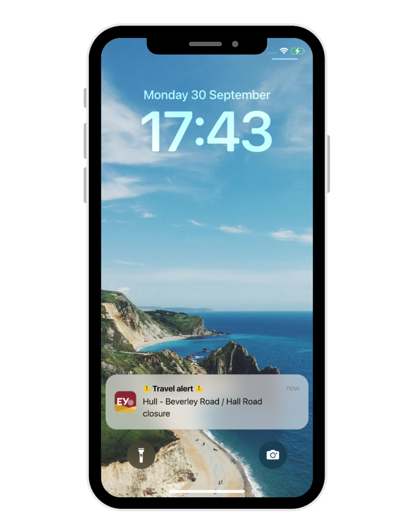 Coming Soon to our app: Personalised Travel Alerts - East Yorkshire